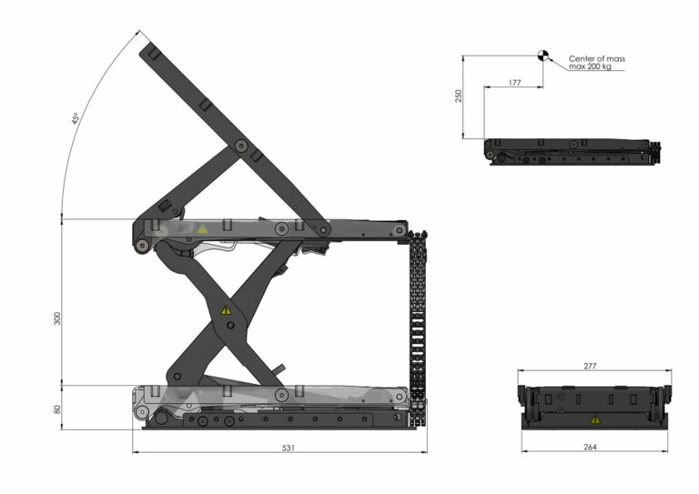 Lift & Tilt system | Standard - Reac